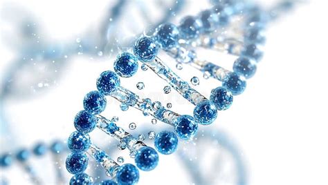 Visual Representation Of Dna Structure Composed Of Blue Spheres And