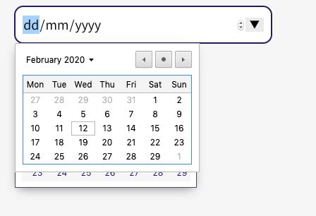 Javascript Binding Event On Indicator Of The Html Date Field To Close The Built In Date Picker