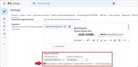 How To Add Signature In Gmail