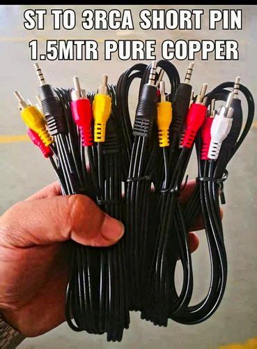 3rca Audio Video Cable, Copper at Rs 24/piece in Chennai | ID ...