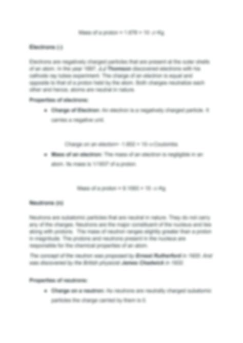 SOLUTION What Is An Atom Definition Structure Parts Studypool