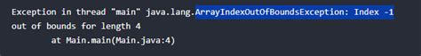 How To Fix An Array Index Out Of Bounds Exception In Java