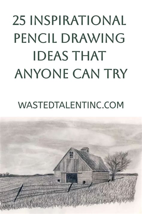 25 Inspirational Pencil Drawing Ideas That Anyone Can Try Artofit