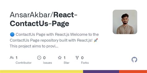Github Ansarakbar React Contactus Page 🌐 Contactus Page With React