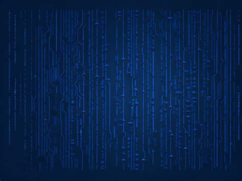 premium photo blue digital binary data on computer screen background