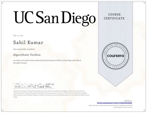 Completed Algorithmic Toolbox Course On Coursera Sahil Kumar Posted On The Topic Linkedin