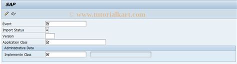 BRFRUL01 SAP Tcode BRF Create Rule For Event