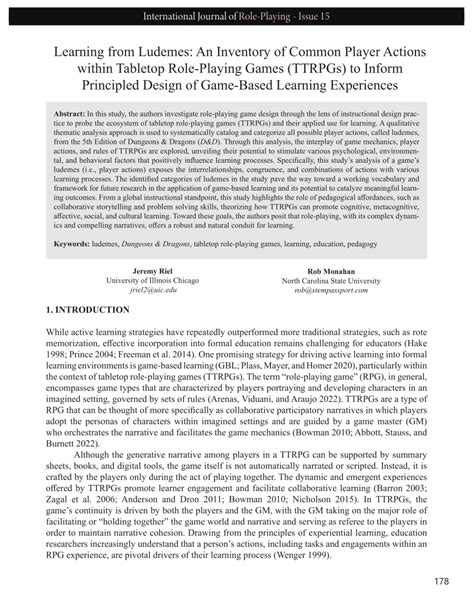 Pdf Learning From Ludemes An Inventory Of Common Player Actions