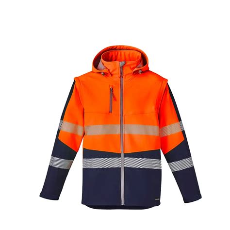 Syzmik Unisex Streetworx 2 In 1 Stretch Softshell Jacket Ozsafetyproducts