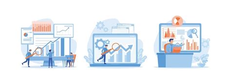 Premium Vector Design Statistical And Data Analysis For Business Finance Investment