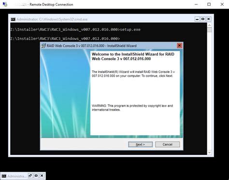 Installing Intel RAID Web Console RWC On Microsoft Hyper V