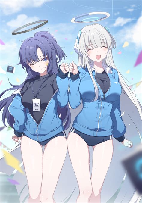 Youguo Naberu Noa Blue Archive Yuuka Blue Archive Yuuka Track Blue Archive Blue