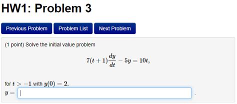 Solved Hw1 Problem 3 Previous Problem Problem List Next