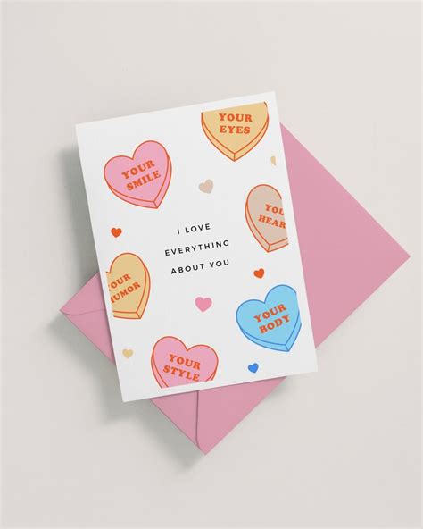 Valentines Day Anniversary Card Heart Funny Valentines Card