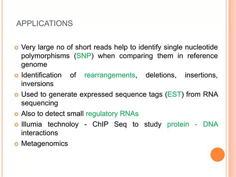 Whole Genome Sequencing Of Bacteria And Analysis Pptx