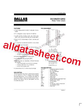 DS Datasheet PDF Dallas Semiconductor