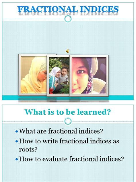 Fractions Indices Pdf Fraction Mathematics Multiplication