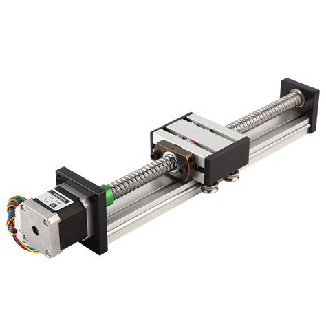 200mm Stroke Single Shaft Ball Screw Linear Guide Rail Cnc Sliding Table With 42 Motor 1605