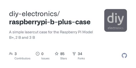 GitHub Diy Electronics Raspberrypi B Plus Case A Simple Lasercut Case For The Raspberry Pi
