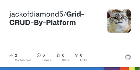 GitHub Jackofdiamond Grid CRUD By Platform