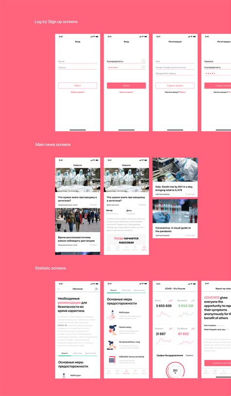 COVID Tracking App On Behance