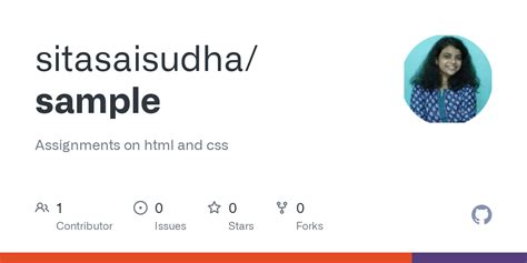 Github Sitasaisudha Sample Assignments On Html And Css
