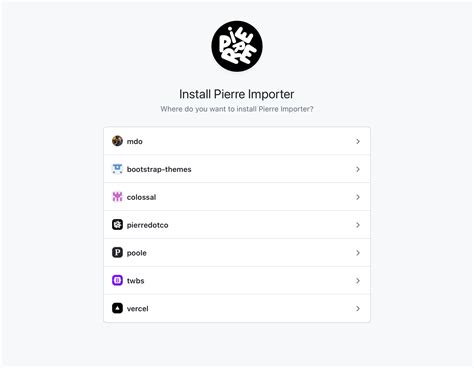 importing code from github pierre docs