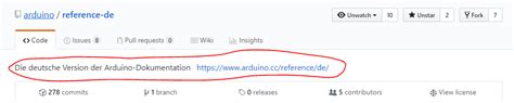 Add Link To Documentation To Repository · Issue 578 · Arduino