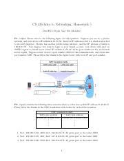 Hw Pdf CS Intro To Networking Homework Due Pm May Th Monday P Pts Please