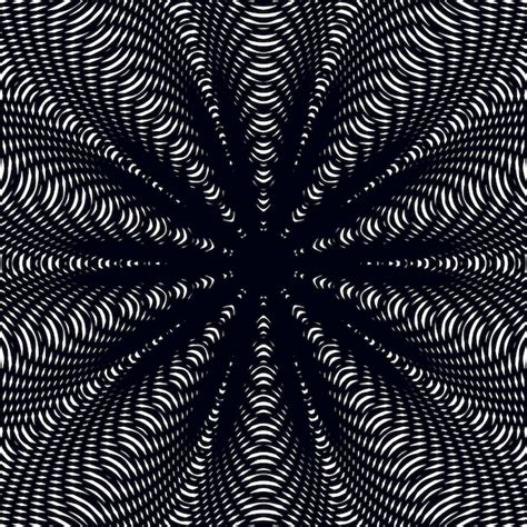Premium Vector Moire Pattern Monochrome Vector Background With Trance Effect Optical
