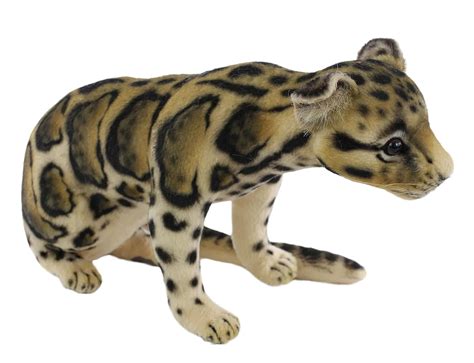 Soft Toy Clouded Leopard Wildcat By Hansa 27cm 7935 Lincrafts
