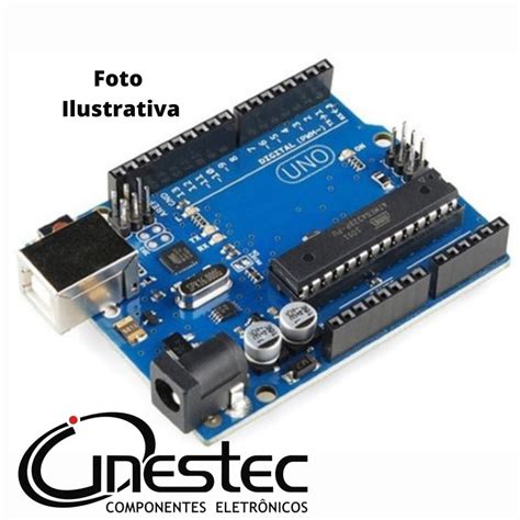 placa arduino uno rev3 r3 com atmega328p pu cinestec