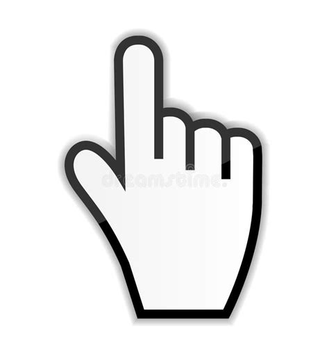 Mouse Hand Cursor Vector Illustration Stock Illustrations 18755 Mouse Hand Cursor Vector