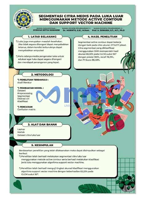 Segmentasi Citra Medis Pada Luka Luar Menggunakan Metode Active Contour Dan Support Vector