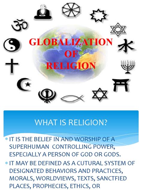 Globalization Of Religion Pdf Supernatural Religious Belief And