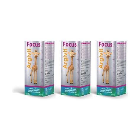 Argivit Focus Syrup Multivitamin 150 ML (3x150ml)