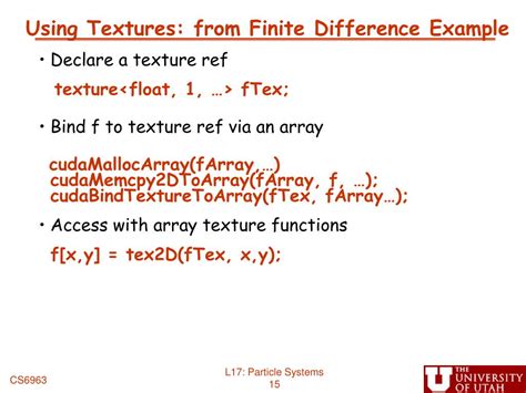 Ppt L17 Lessons From Particle System Implementations Powerpoint