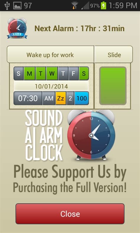 Sound Alarm Clock Android App Source Code By Harnetts Codester