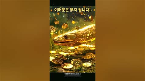 황금 장어의 강력한 기운이 막대한 재물을 가져옵니다 마법의 영상 Shorts 로또 행운 재물운 로또 재물운 행운 Youtube
