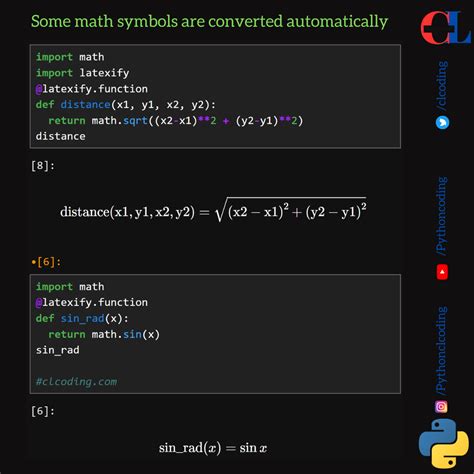 Convert To Mathematical Symbols Using Python Computer Languages
