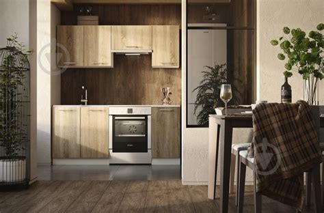 ᐉ Кухня Грейд ДСП 1 8м дуб сонома білий • Краща ціна в Києві Україні • Купити в Епіцентр