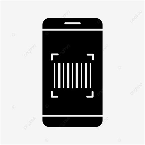 Barcode Silhouette Transparent Background Barcode Scanning App Glyph Icon Identity Clip