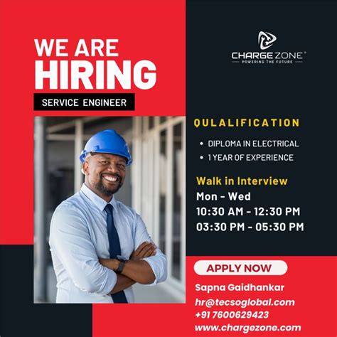 Tecso Hr On Linkedin Hiringimmediately Hiringnow Serviceengineer