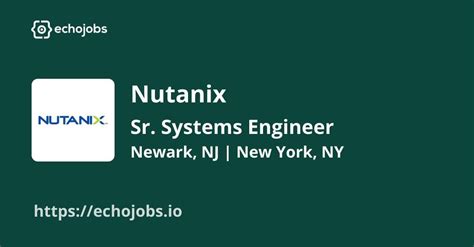 Nutanix Is Hiring Sr Systems Engineer Usd 178k 267k New York Ny Us Newark Nj Rgolangjob