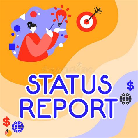 Conceptual Display Status Report Business Concept Update Summary Of Situations As Of A Period