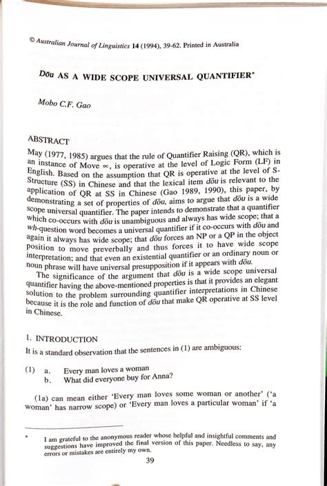 Pdf Ddu As A Wide Scope Universal Quantifier