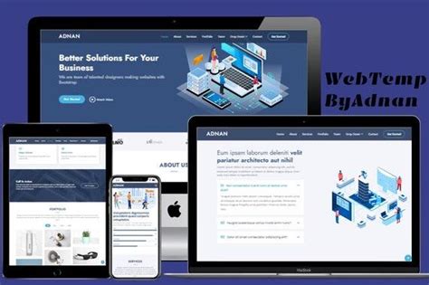 adnan tenawi on linkedin modern business website template etsy