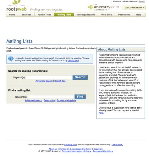Rootsweb Update From Ancestry Ongenealogy