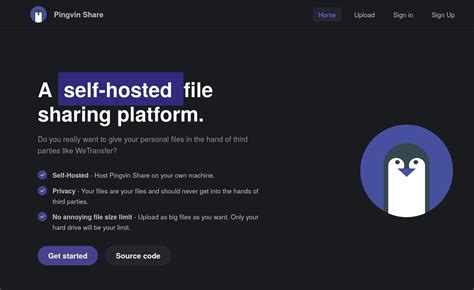 Pingvin Share A Self Hosted File Sharing Platform That Combines Lightness And Beauty Perfect