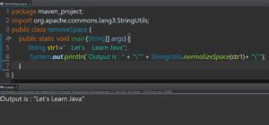 Remove Whitespaces From A String In Java